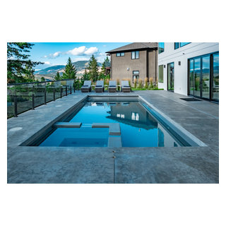 Lake view severely sloped shallow lot - Modern - Pool - Other - by ...