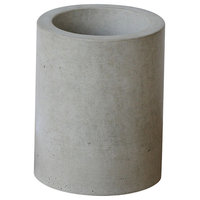 Concrete Waste Basket - Industrial - Wastebaskets - by Rough Fusion | Houzz