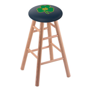 Holland RC Notre Dame Shamrock 30" Swivel Oak Bar Stool - Natural ...