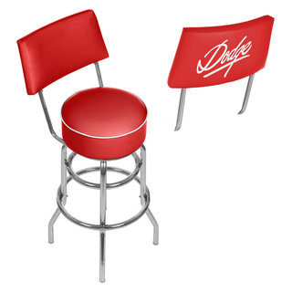 Dodge Bar Swivel Bar Stool With Back, Signature - Contemporary - Bar ...