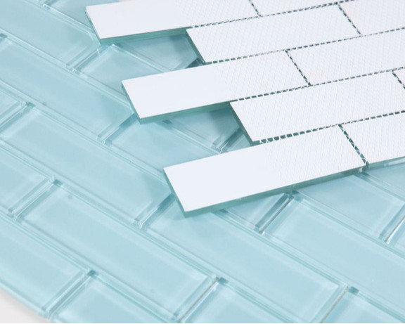 Mosaic Linear Glass Tile 2 x 6 Flooring for Pools and Walls ...