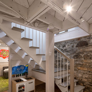 75 Beautiful Mid-Century Modern Basement Pictures & Ideas | Houzz