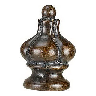 Dark Brown Resin Finial, Finials, Fa-5009C - Transitional - Lighting ...
