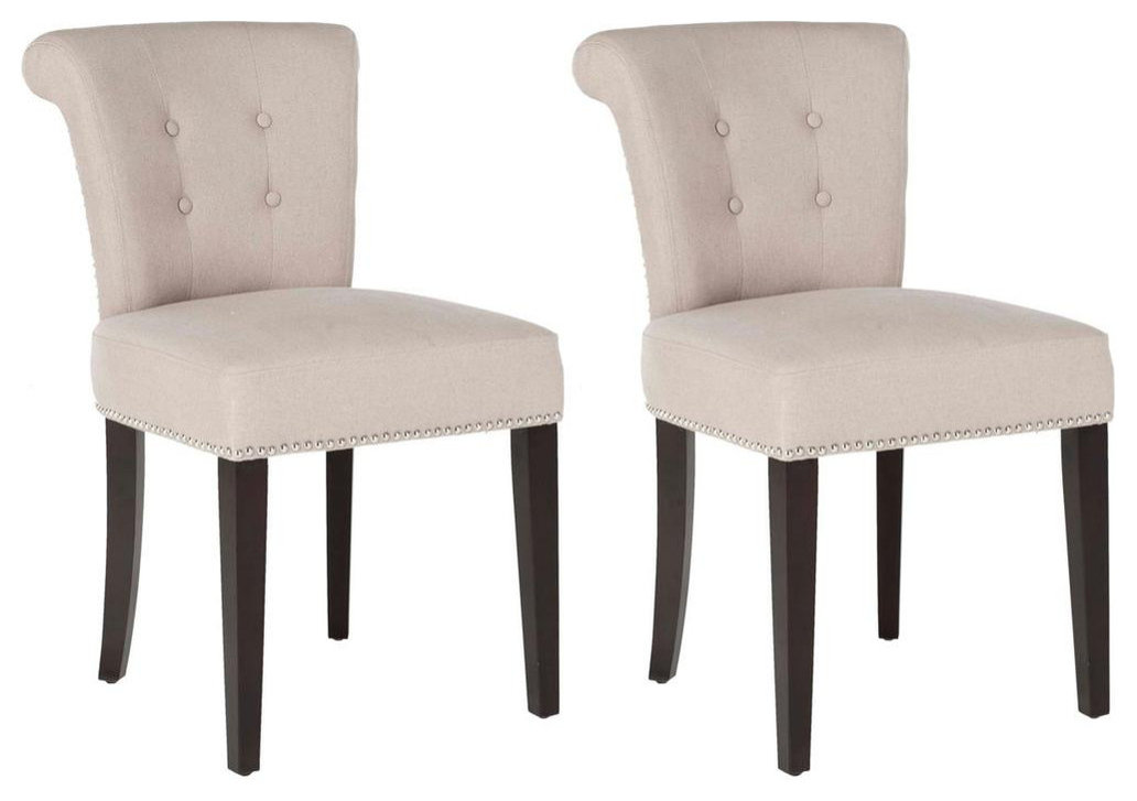 Sinclair 21''H Ring Chair (Set Of 2) - Silver Nail Heads, Mcr4705B-Set2 ...