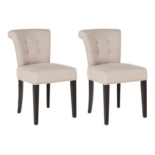 Sinclair 21''H Ring Chair (Set Of 2) - Silver Nail Heads, Mcr4705B-Set2 ...