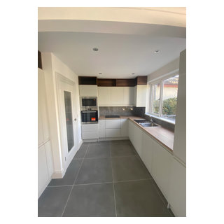 Dublin Residence - Kitchen Fit-Out Before and After - Modern - Kitchen ...