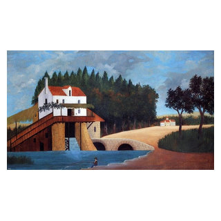 Henri Rousseau A Mill, 18"x27" Wall Decal, 18x27 - Contemporary - Wall ...