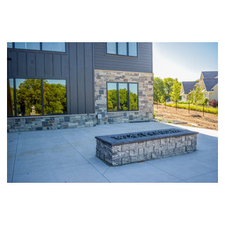 Modern Black Horse Ashlar Home - Traditional - Exterior - Omaha - by ...