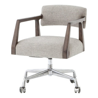 Jordon Light Grey Desk Chair - Transitional - Office Chairs - by Rustic ...