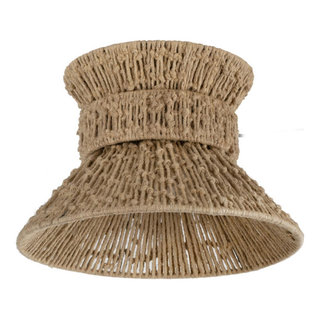 Troy Lighting C4915 Raphael 15"W Flush Mount Jute String Ceiling - Flush-mount Ceiling Lighting ...