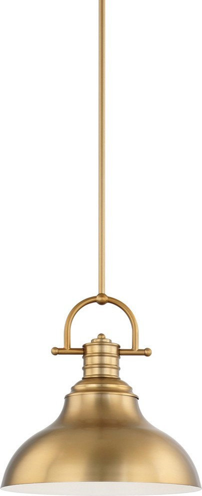 Restoration Brass Interior Pendant, Prairie Rock - Traditional ...