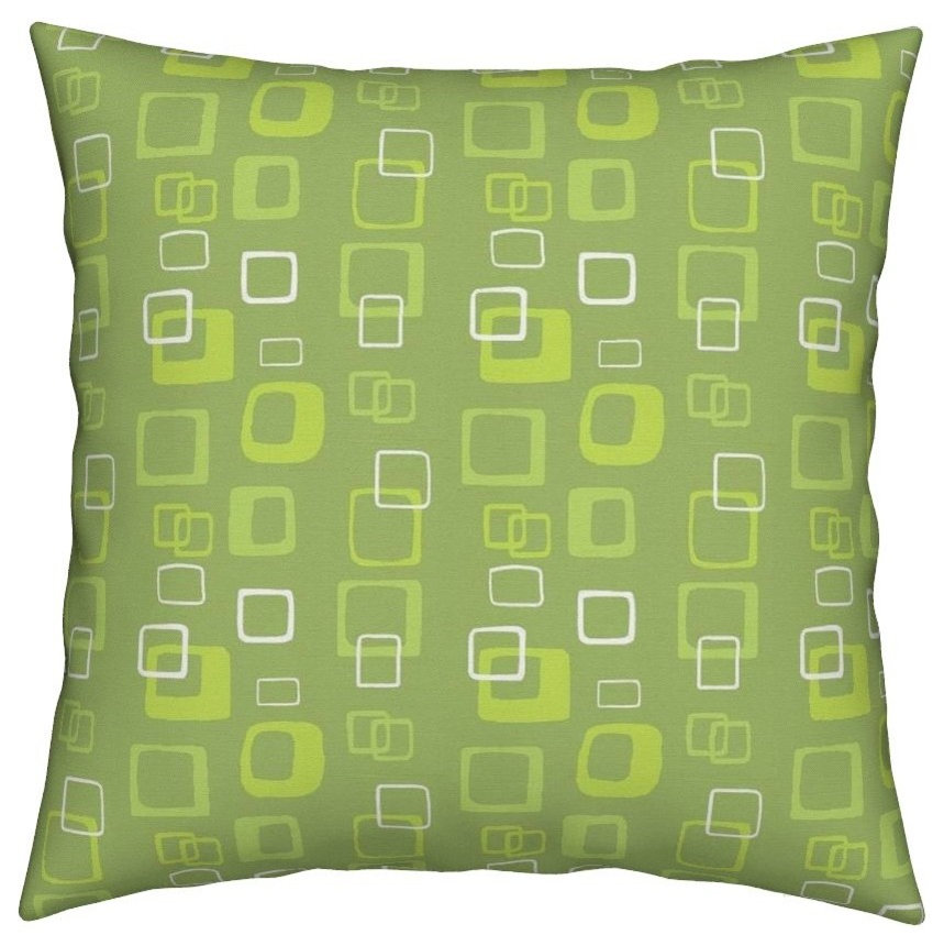Mod Modern Fifties Mid Century Geometric Retro Throw Pillow ...