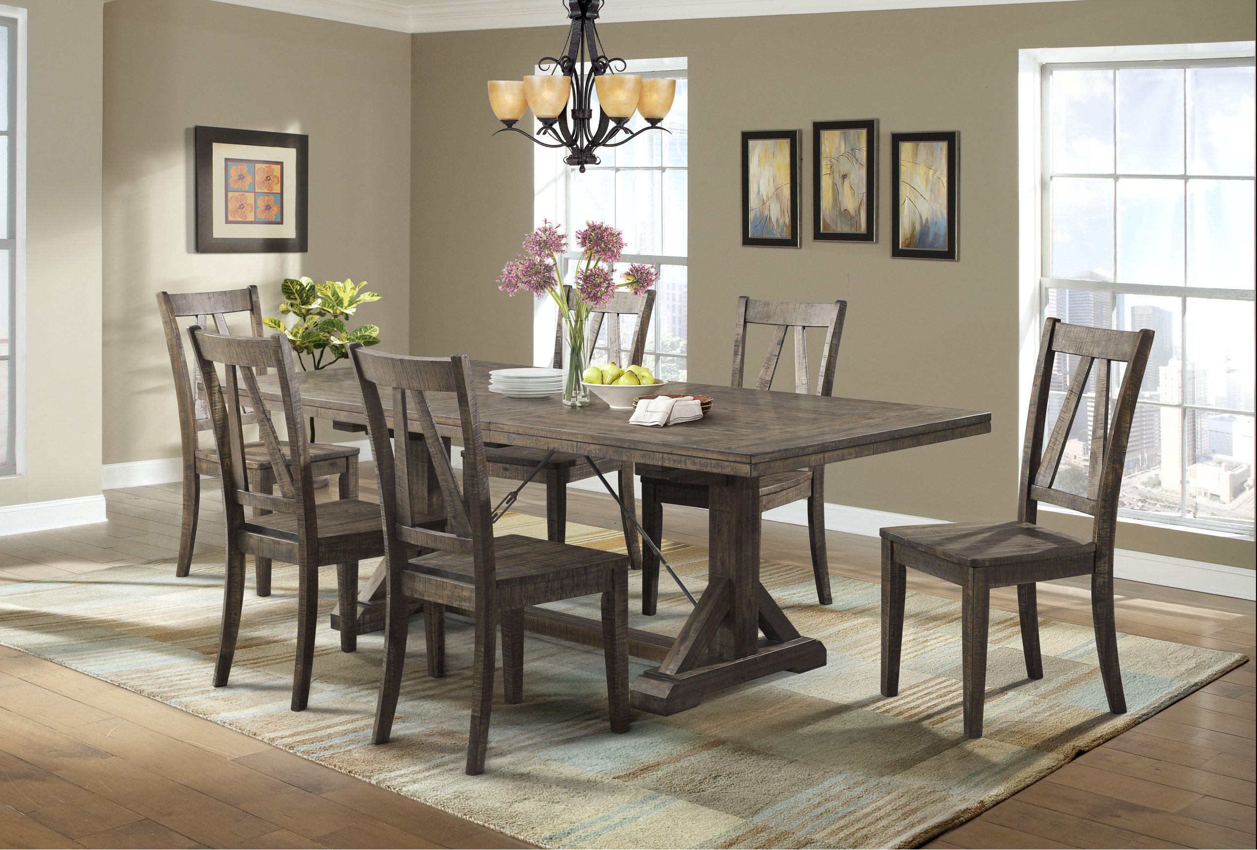 Flynn Dining Table - Rustic - Dining Tables - by Picket House | Houzz