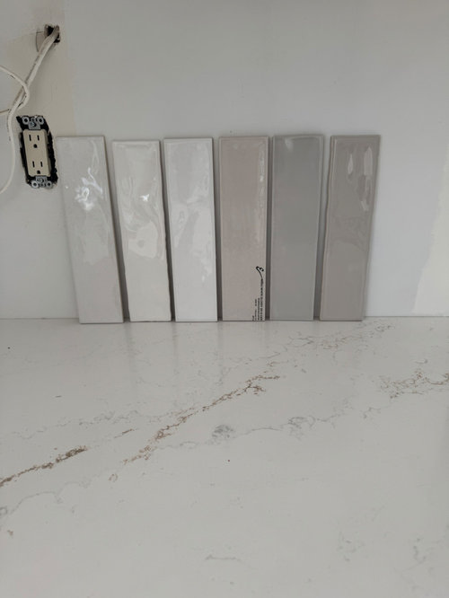 Please help pick a tile for my kitchen backsplash!