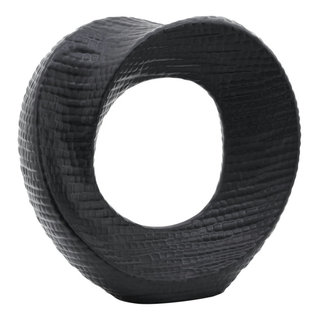 10" Textured Table Top Deco, Black - Contemporary - Decorative Objects ...