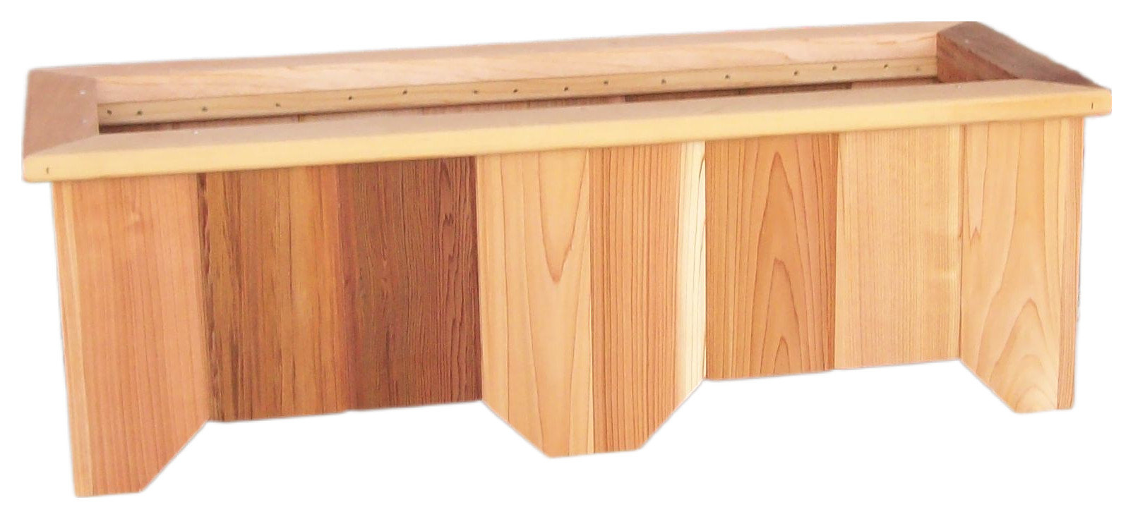 T&L Rectangular Planter Boxes, 15"x39" - Transitional - Outdoor Pots ...