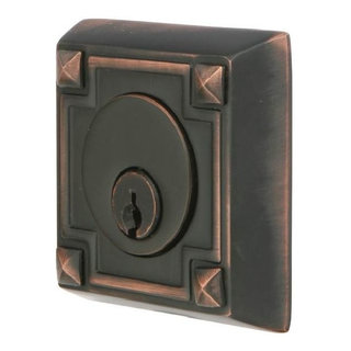 Arts And Crafts Single, Oil Rubbed Bronze, 2.5"x2.5" - Traditional ...