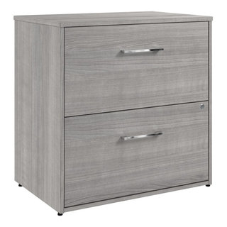 Hustle 2 Drawer Lateral File Cabinet in Platinum Gray - Engineered Wood ...