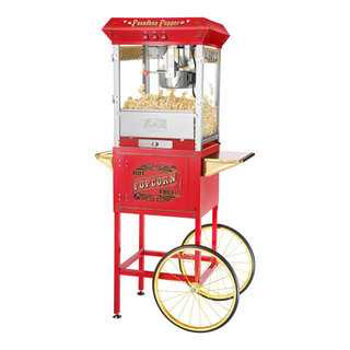 Paducah Popcorn Machine 3-Gallon Antique Popper With Cart, 8oz Kettle ...