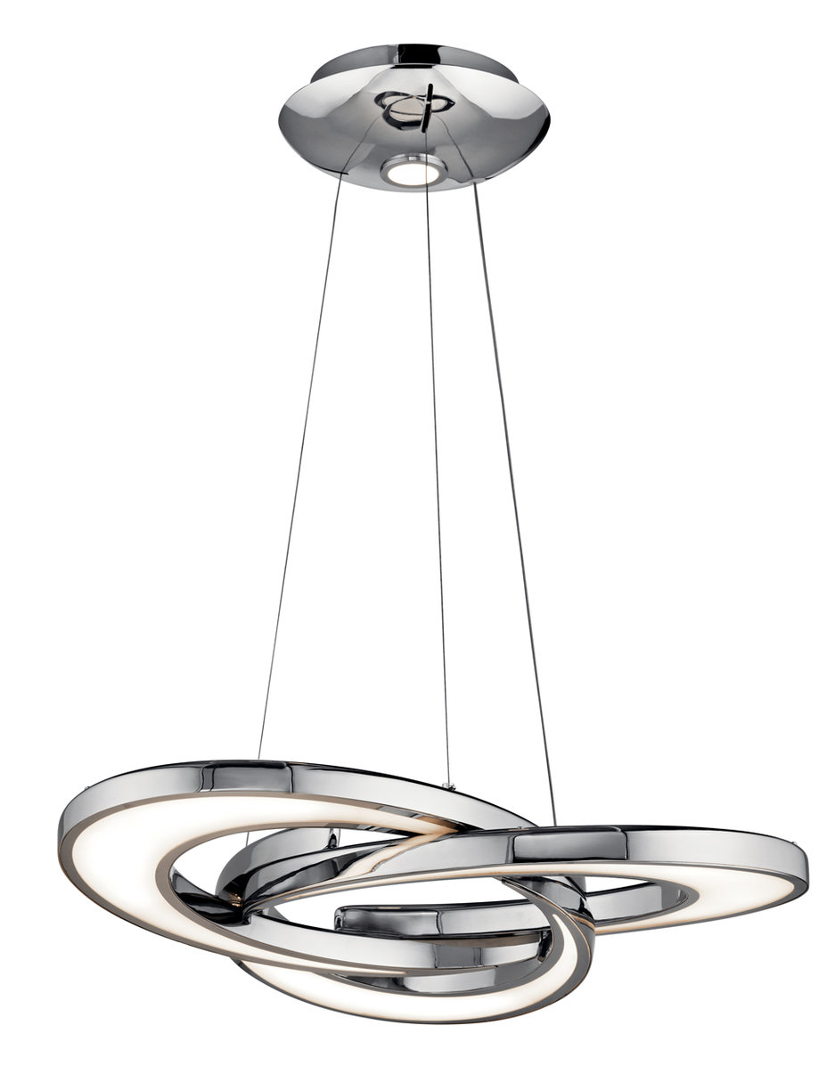 Destiny 3 + 1-Light LED Pendant, Chrome - Contemporary - Pendant ...
