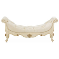 Platine de Royale Velvet Accent Bench - Champagne - Victorian ...