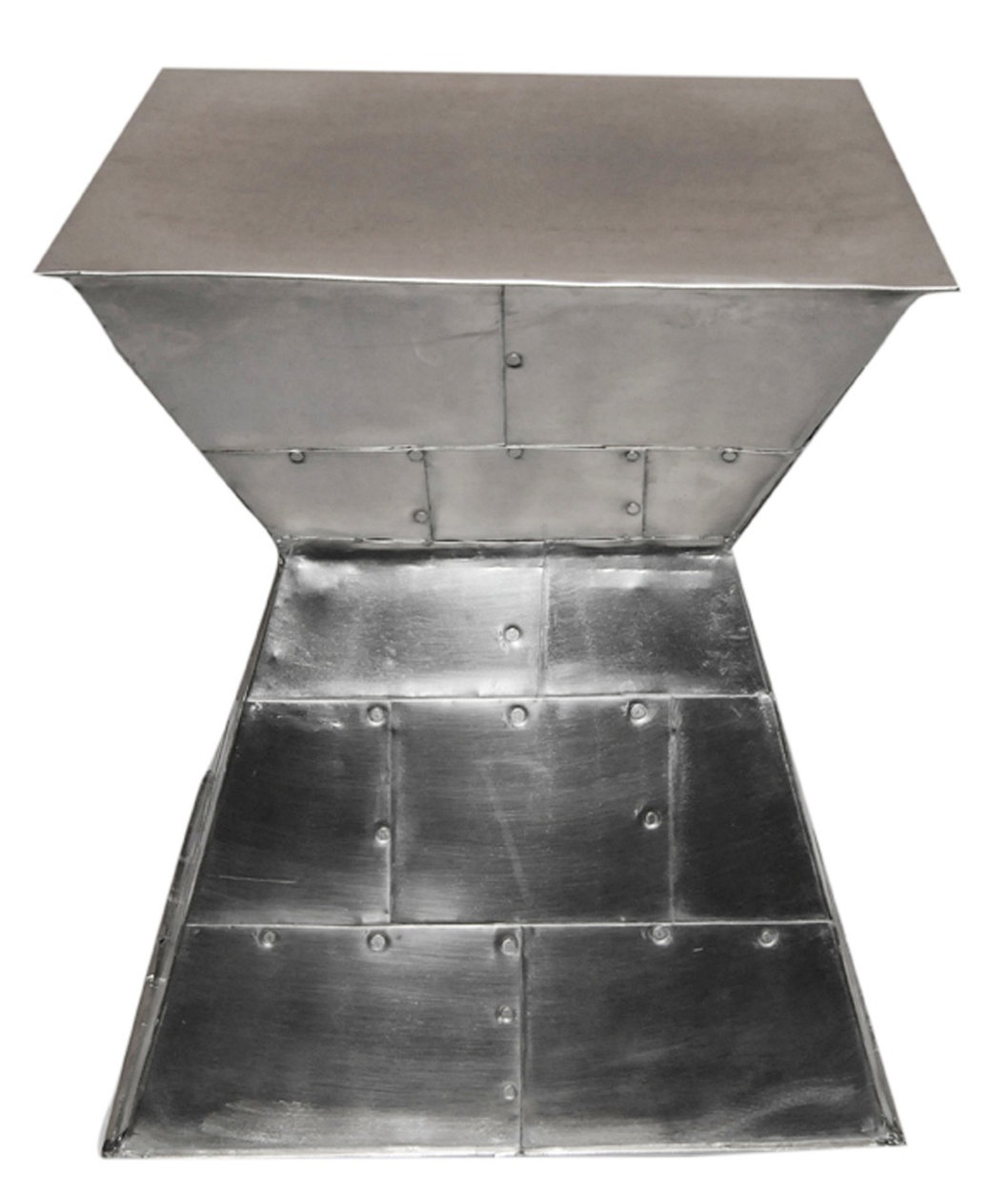 Modernist Silver Stool/Accent Table Cape - Industrial - Side Tables And ...