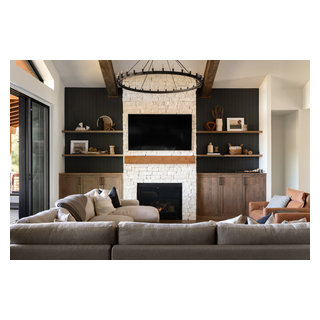 Munds Park Cabin - Rustic - Living Room - Phoenix - by Emmy Couture ...