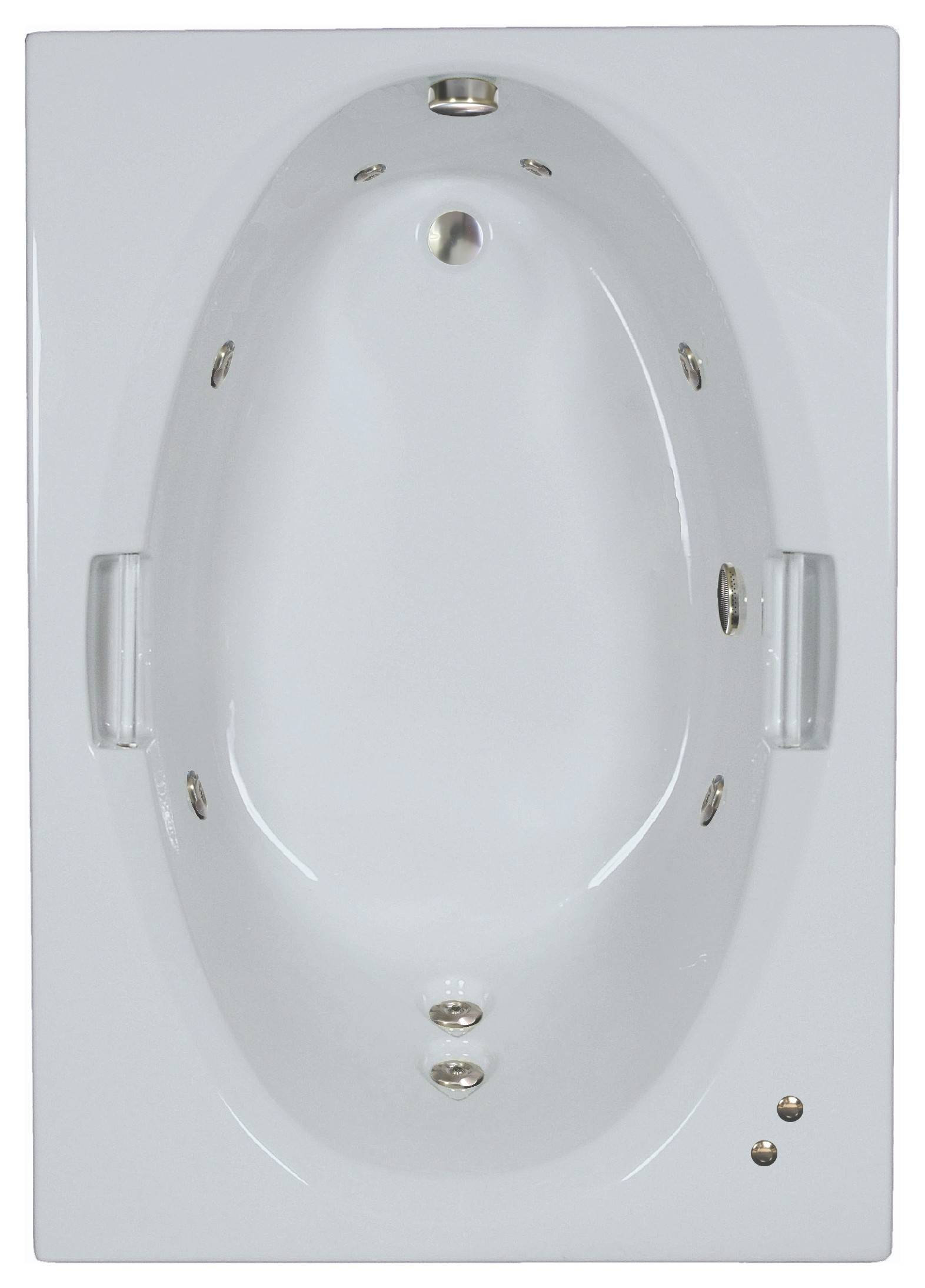 60"L x 42"W GW White Airbath - Contemporary - Bathtubs - by Watertech ...