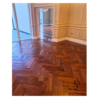 Luxurious Dark Oak Herringbone Flooring - Traditional - Other - by ...