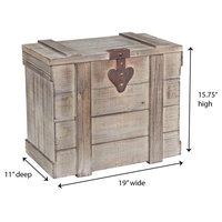 Antiqued Decorative Trunk - Farmhouse - Decorative Trunks - by ...