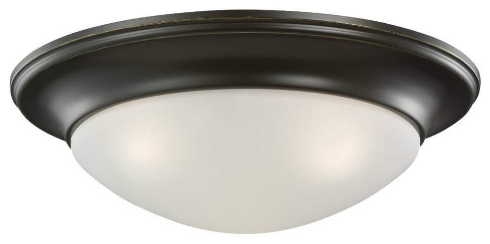 Nash 3-Light Flush Mount, Bronze - Transitional - Flush-mount Ceiling ...
