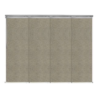 Nilo 4-Panel Track Extendable Vertical Blinds 48-88"W, 91.4" H - Modern ...