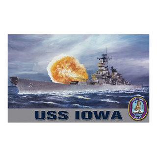 Richard Derosset Uss Iowa Broadside Art Print, 24"x36" - Contemporary ...