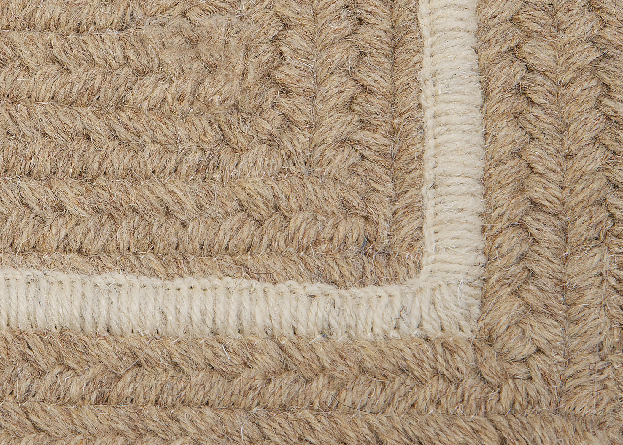 Shear Natural Bordered Indoor Rug Industrial Natural Fiber EN30, 6'x9 ...
