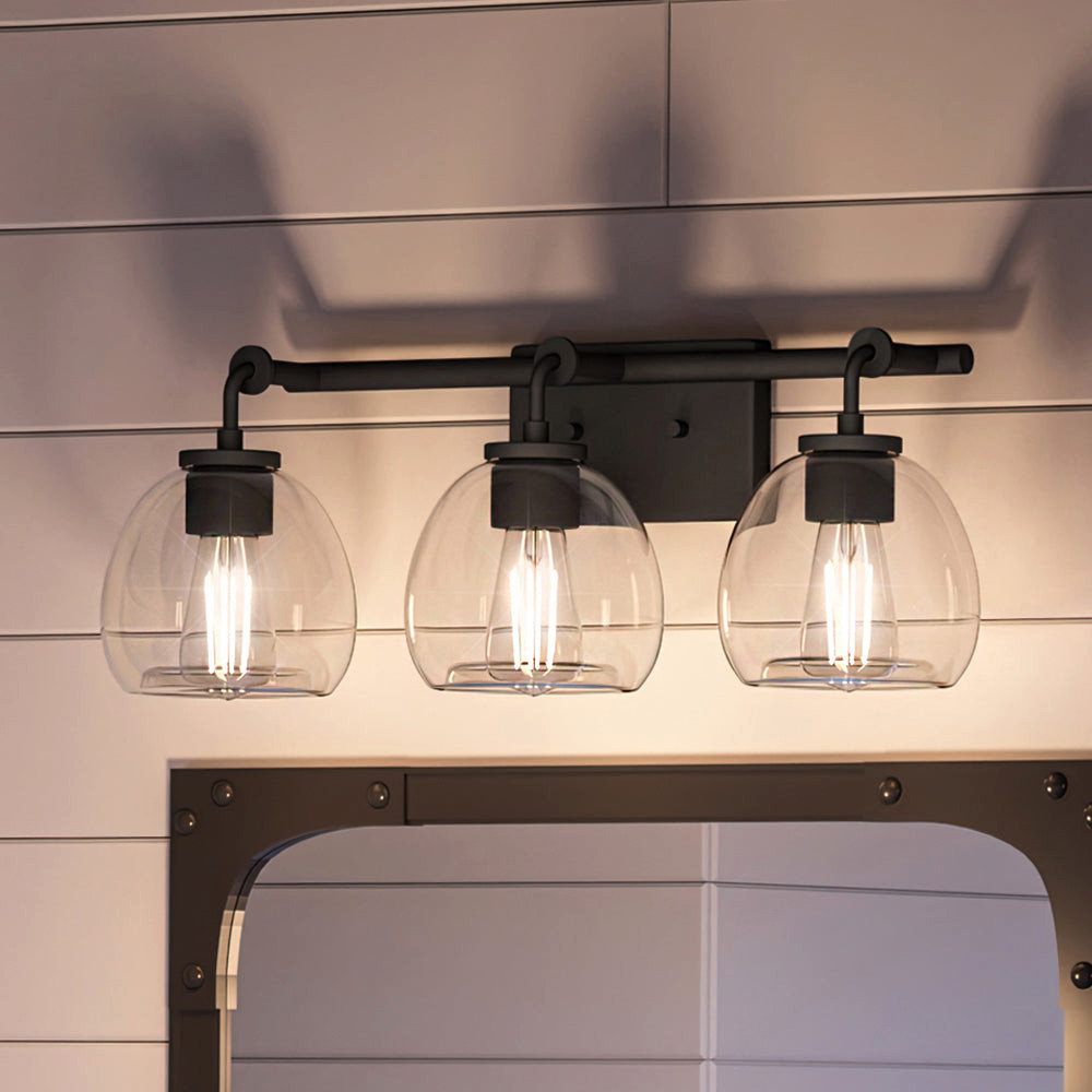 Luxury Industrial Bath Light, Charcoal - Transitional - Bathroom Vanity ...