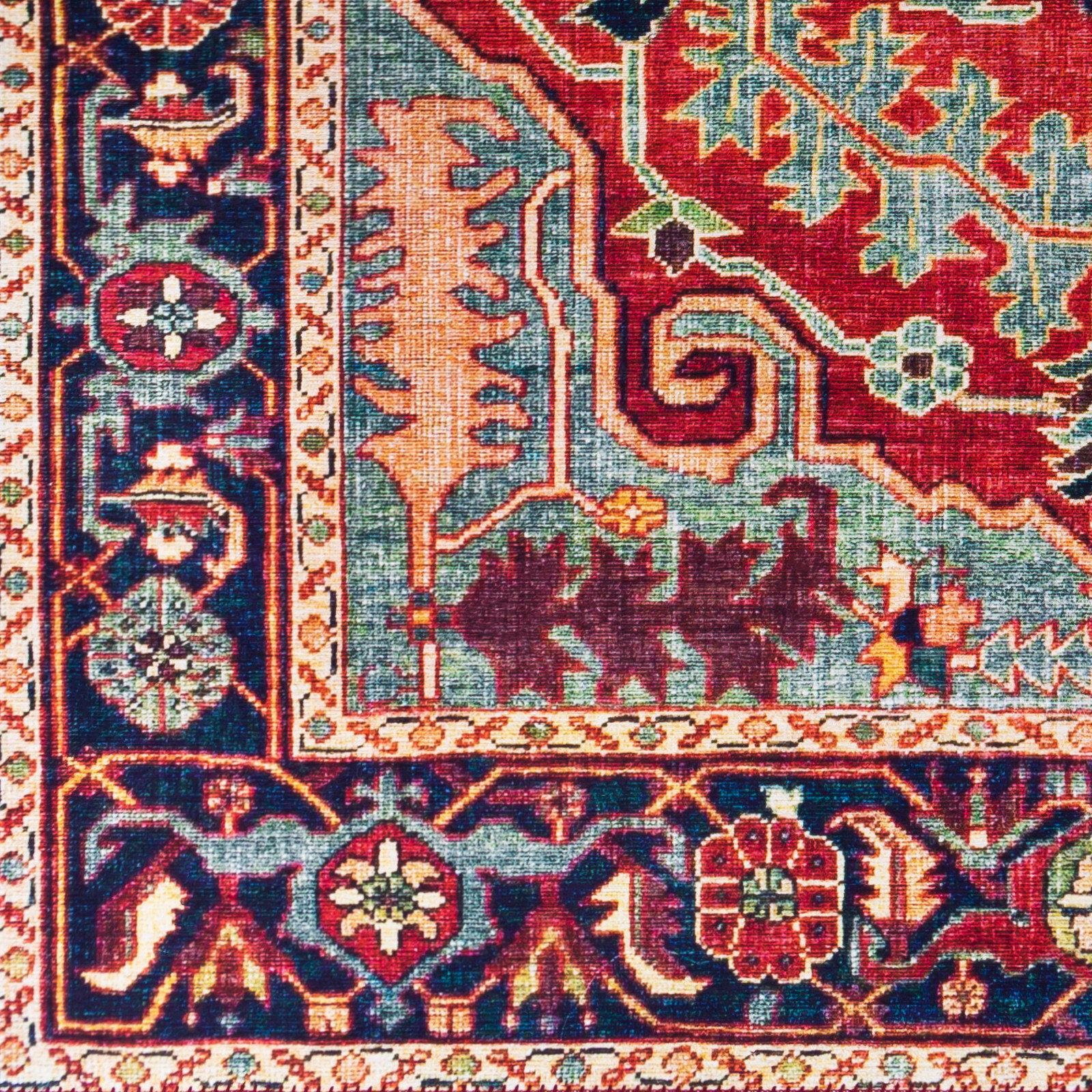 Iris Traditional Area Rug, 2'6"x7'6" - Mediterranean - Hall And Stair ...