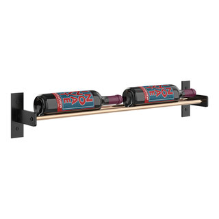 Evolution Wine Wall 2C 5, 2 Bottles, Matte Black Golden Bronze ...