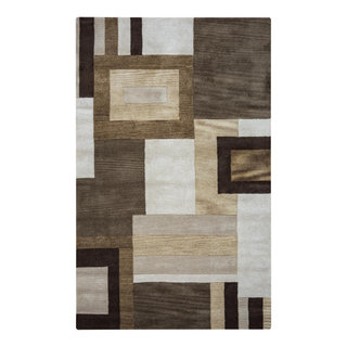 Rizzy Volare Vo1431 Brown Rug, 2'x3', 5' x 8' - Contemporary - Area ...