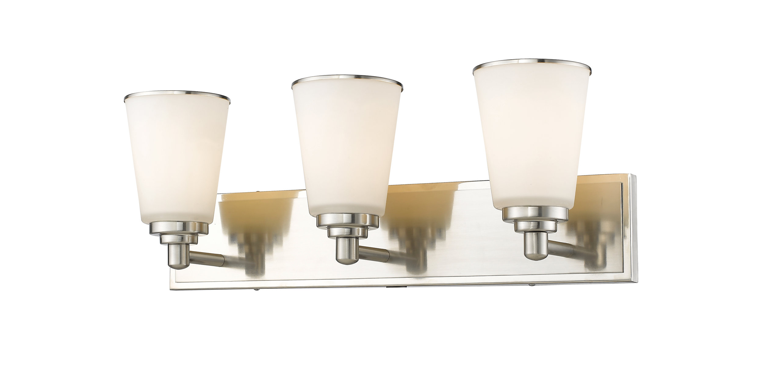 Jarra Collection 3 Light Vanity Light in Brushed Nickel Finish ...