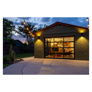 exterior view of operable garage door - Modern - Exterior - Phoenix ...