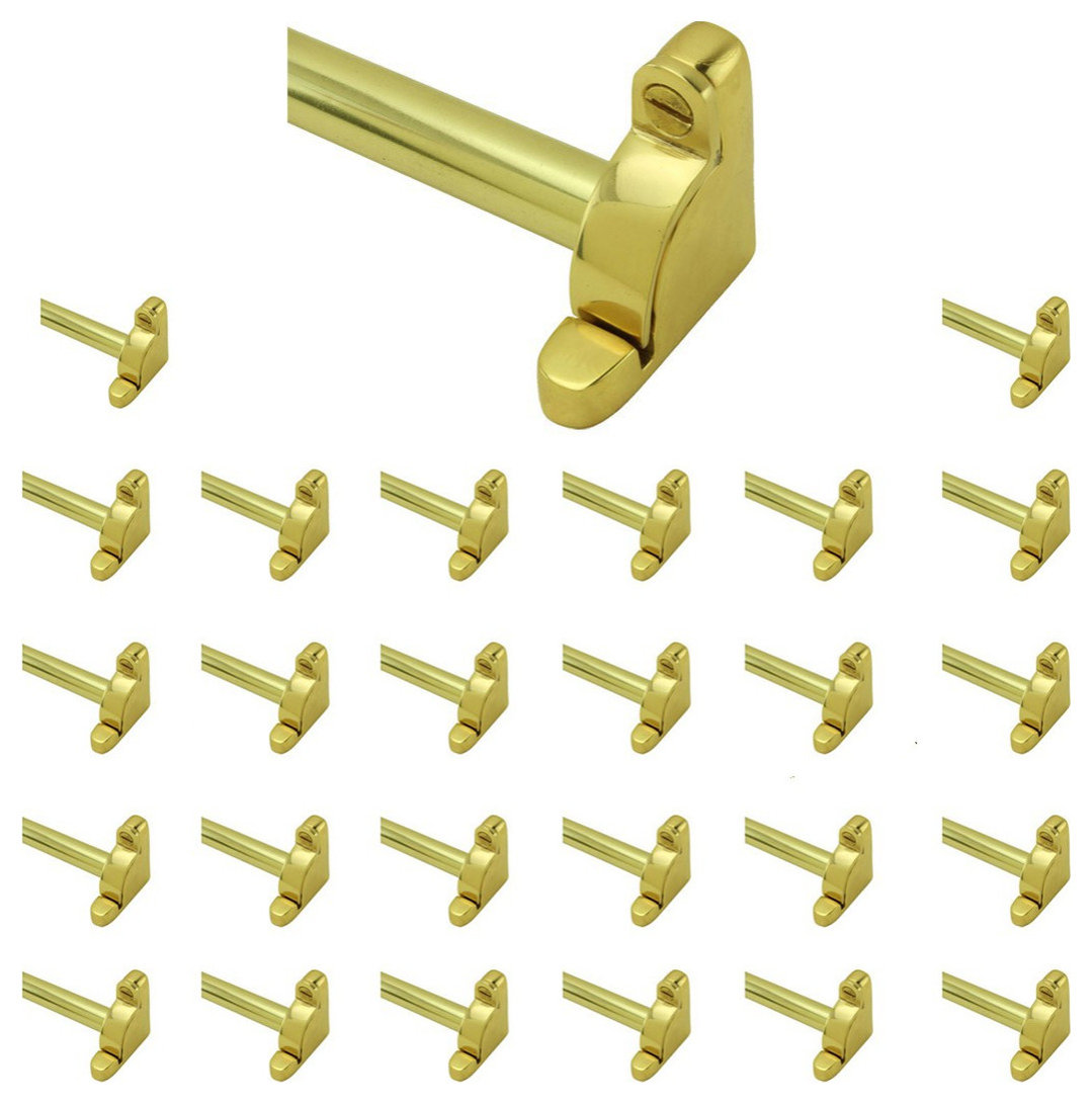Bright Brass Stair Carpet Rod with Brackets 39 5/8 Inch, 1/2 Inch Dia ...