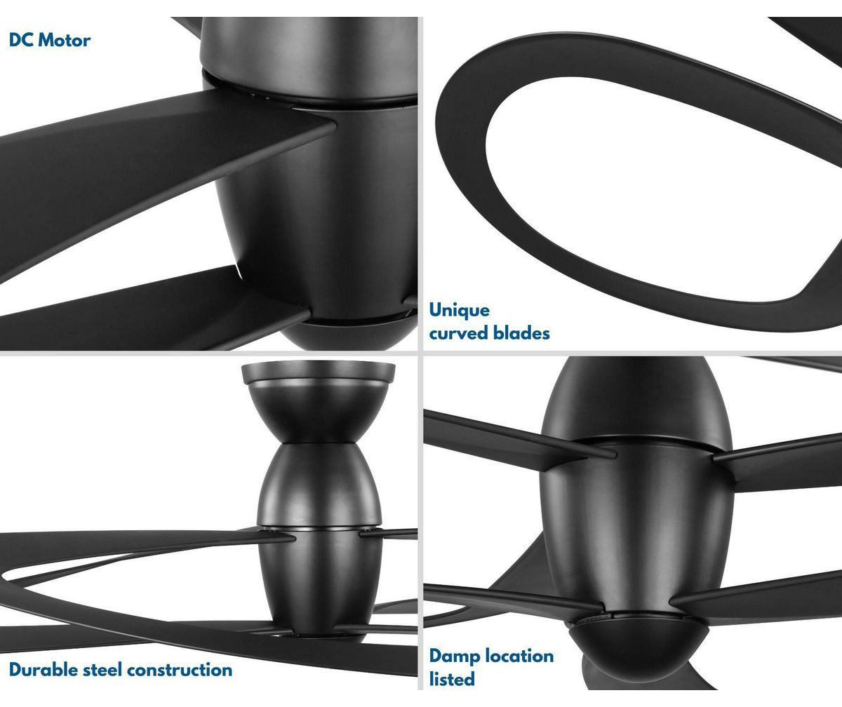 Willacy 3-Blade 52" DC Motor Contemporary Ceiling Fan - Modern ...