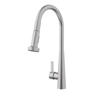 Single Handle Pull-Down Kitchen Faucet, Zero-Weight and AutoRetrac ...