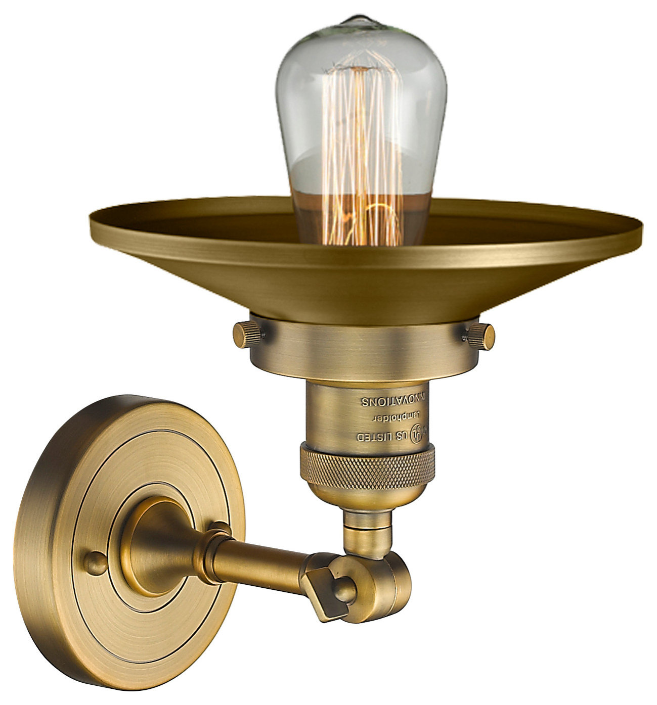 Railroad 1-Light Sconce - Industrial - Wall Sconces - by Innovations ...