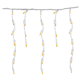 100 Count Opaque Mini Icicle Christmas Lights 3.5 ft Wire - Modern ...