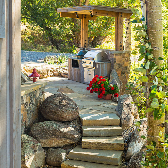 75 Beautiful Outdoor BBQ Area Ideas and Designs - Houzz | Houzz UK