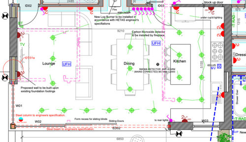 open plan lighting help | Houzz UK