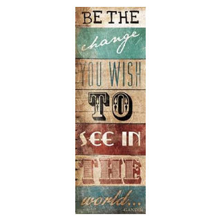 Be The Change Poster Print by Jace Grey # JGPL171A, 6 x 24 ...