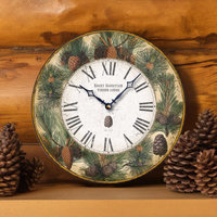 Vintage-Style 12 Inch Western Pine Wall Clock - Rustic - Wall Clocks ...