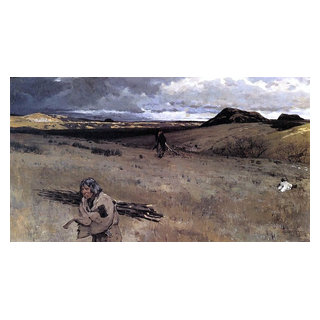 Henry F Farney The Toilers of the Plains Gallery Wrap Canvas, 14x28 ...